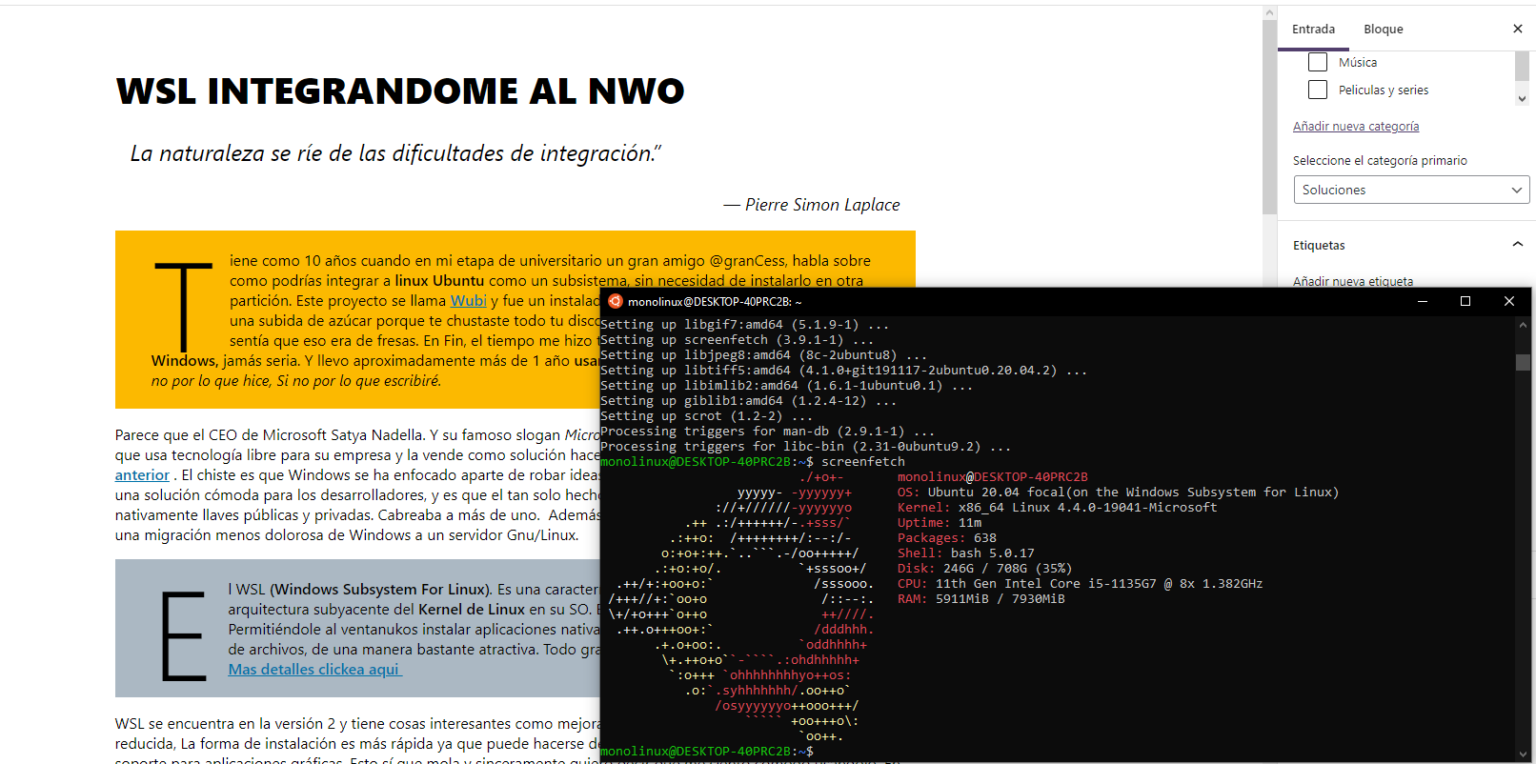 La trinchera divergente