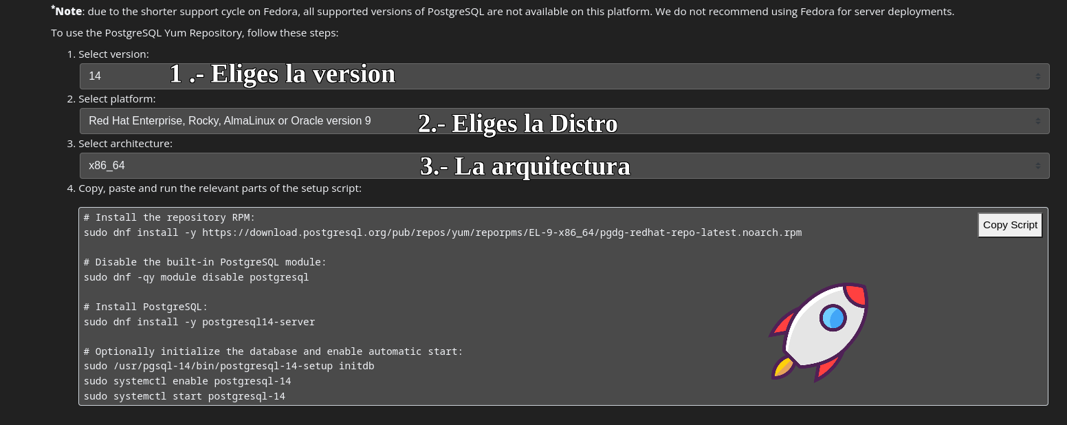 MENTIENDOLE UN POSGRESQL A ROCKY - La trinchera divergente